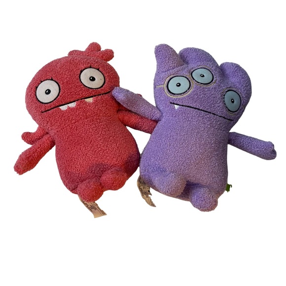 Ugly Brand | Toys | Ugly Dolls Plush Lot Of 2 Pink Moxy Fiveeyed Steve ...